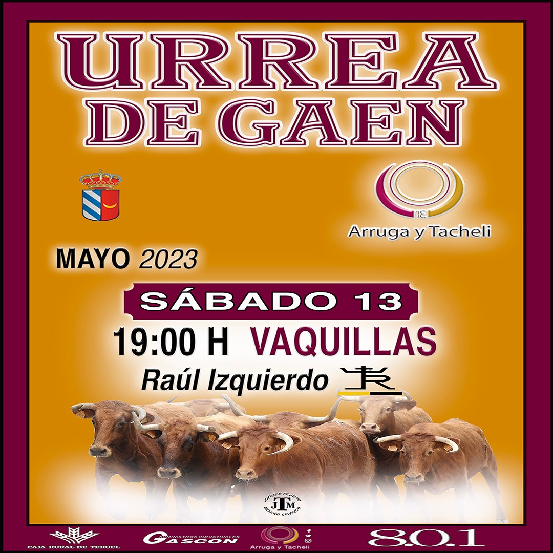 URREA DE GAEN Mayo 2023 - Arruga y Tacheli