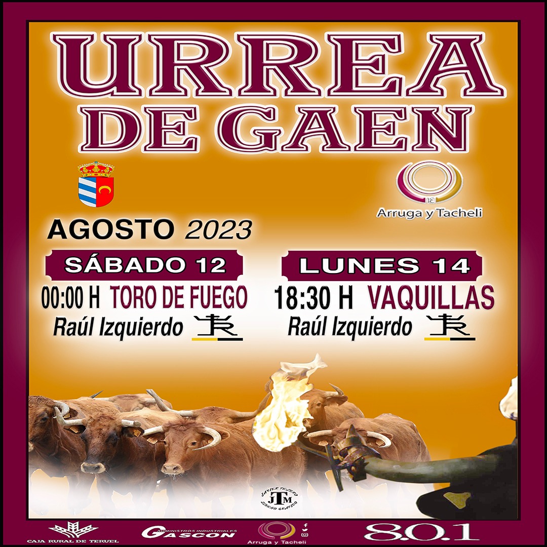 URREA DE GAEN Agosto 2023 - Arruga y Tacheli