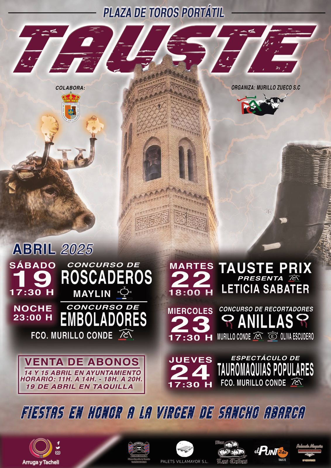 TAUSTE - Feria Taurina Abril 2025 - Arruga y Tacheli